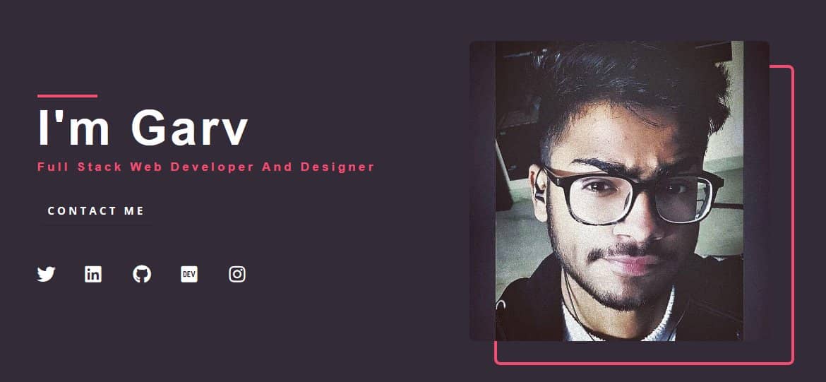 Garv nanwani - Developer and Student